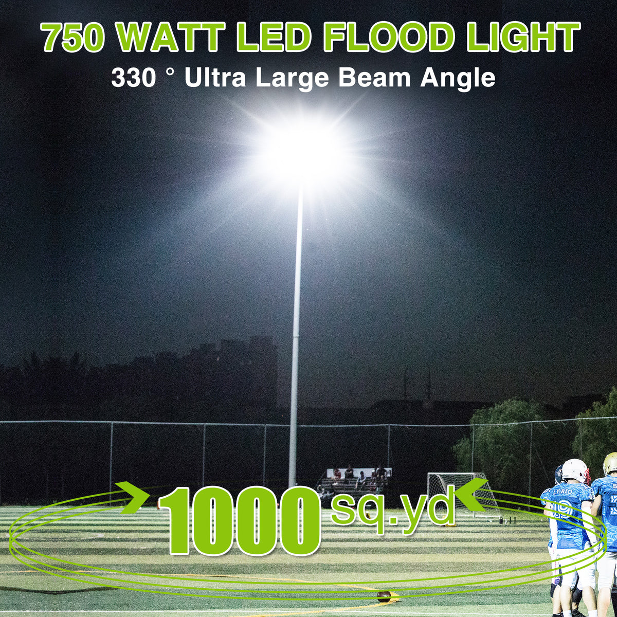 LED Flood Light Outdoor, STASUN Max Series 750W 75000lm 6000K Daylight